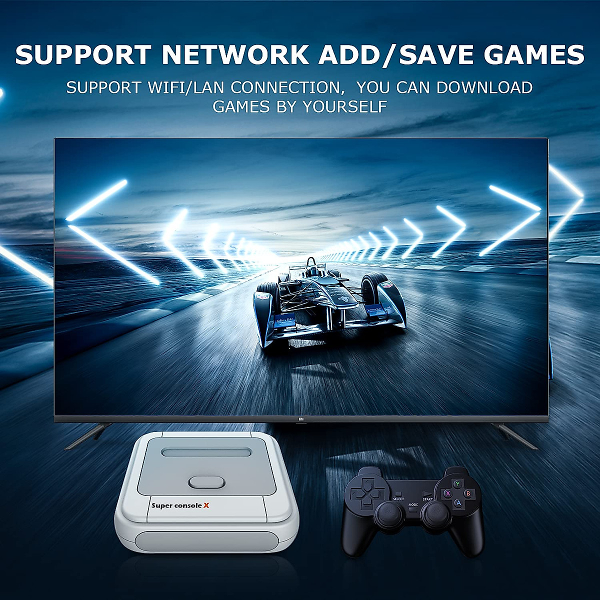 Kinhank 256G Super Console X with 117,000+ Video Retro Game Console, Classic Mini Gaming Systems for TV, Game Consoles with Built-in 70+ emulators, Plug and Play, Support 4K HD/AV Output