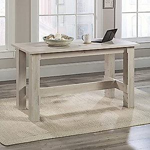 Sauder Boone Mountain Kitchen/Dining Room Table, Chalked Chestnut Finish