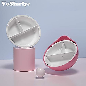 VoSinrly Baby Mate Suction Bowl for Toddlers with Fork & Spoon Set - Toddler Bowls with Suction and Lid - BPA Free Baby Feeding Set - Great Gift for Baby Birthdays & Preschool Graduations (Pink)