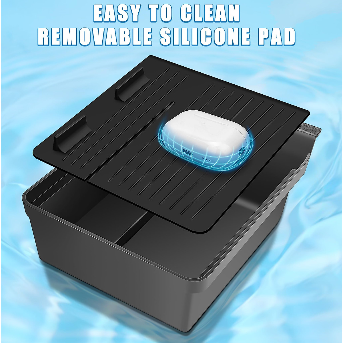 XINTUO 5Pcs Center Console Organizer Tray Compatible for Tesla Model Y Accessories 2025 2024-2021 Armrest Hidden Drawer Storage Box Cup Holder (Not Compatible for Model 3 2024)