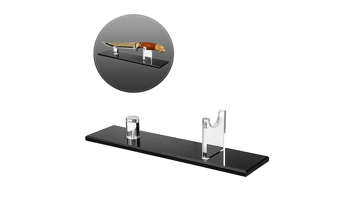 noonebutyou Knife Display Stand Acrylic Knife Stand, Desktop Knife ...