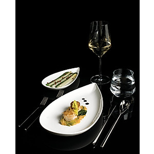 Fortessa Dragonfly 18/10 Stainless Steel Flatware Dessert/Tea Spoon, 7-Inch, Set of 12