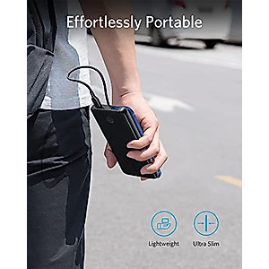 Anker Portable Charger, USB-C Portable Charger 10000mAh with 20W Power Delivery, 523 Power Bank (PowerCore Slim 10K PD) for iPhone 14/13/12 Series, S10, Pixel 4, and More