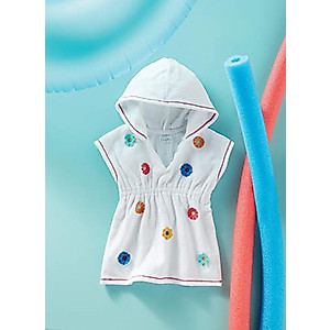 Mud Pie baby girls Terry Flower COVER UP, Flower, 2-3T US