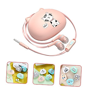 UKCOCO Wire Headphones 3pcs Universal Wired Headset Color Card Headphone Box Bass Ear Buds Wired