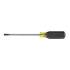Klein Tools 605-6 1/4-Inch Cabinet Tip Screwdriver, Heavy Duty, 6-Inch
