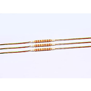 AVN GROUP Set Of 2 Rakhi for Brother/ Bhaiya Gold Plated Rakhi for Brother || Colorful Beads Rakhi Bracelets | Rakhi for 12 X 0.5 inch X 0.5 inch