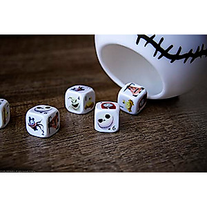 Disney Yahtzee The Nightmare Before Christmas Dice Game | Collectible Jack Skellington Toy | Family Dice Game & Travel Games