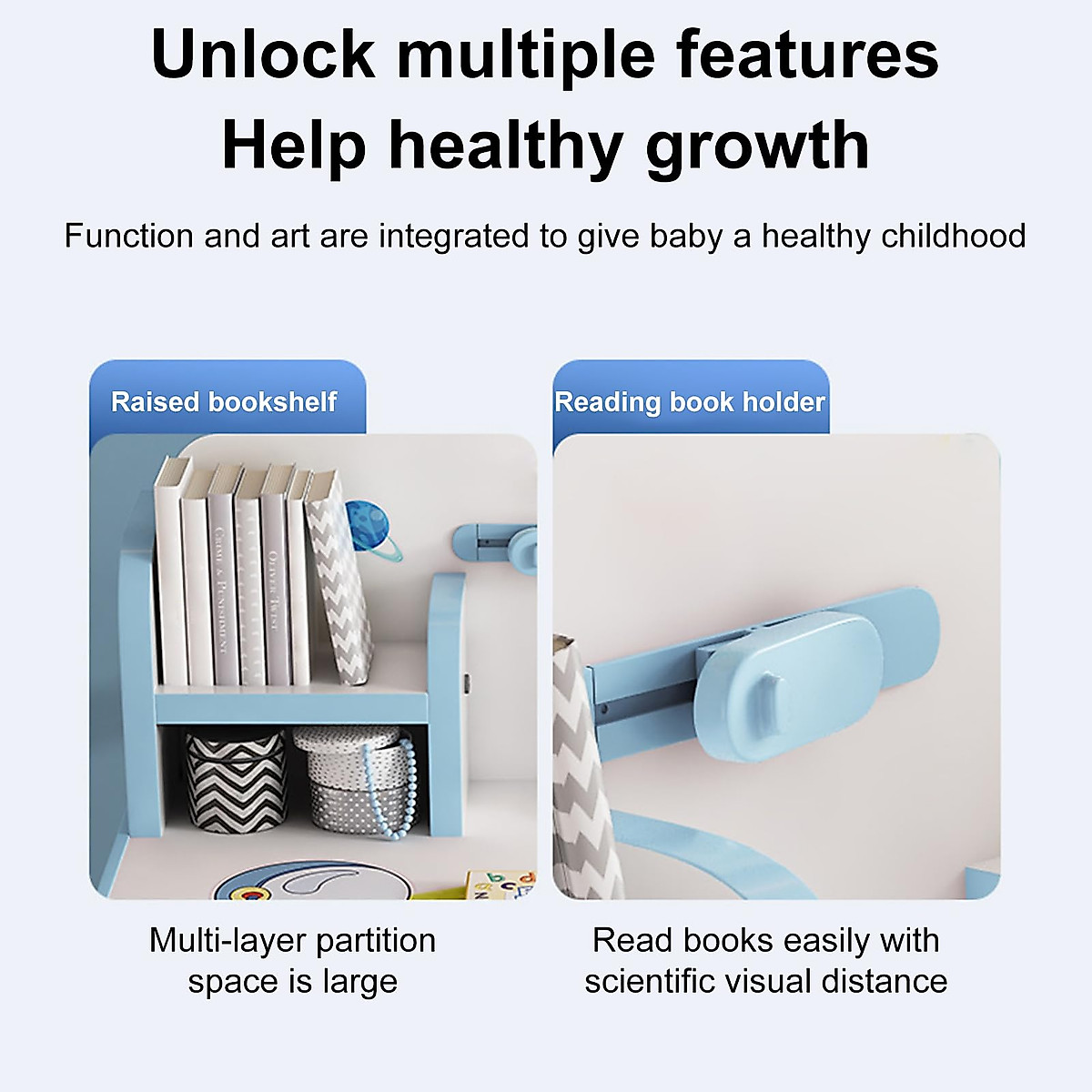 2024 New Kids Functional Desk and Chair Set, Height Adjustable Kids Table and Chair Set, Children Study Desk for Kids 6-12, Upgraded Writing Study Table, Suitable Gift for Girls Boys (Pink)