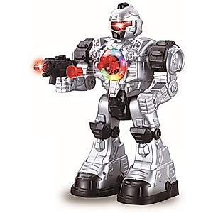 Play22 Remote Control Robot Toy - Robots for Kids Superb Fun Toy - Toy Robot Shoots Missiles Walks Talks & Dances with Flashing Lights 10 Functions - Best RC Robot Gift for Boys and Girls -Original