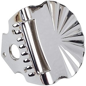 Golden Gate M-134 Vintage Scalloped Tailpiece - Nickel,brown