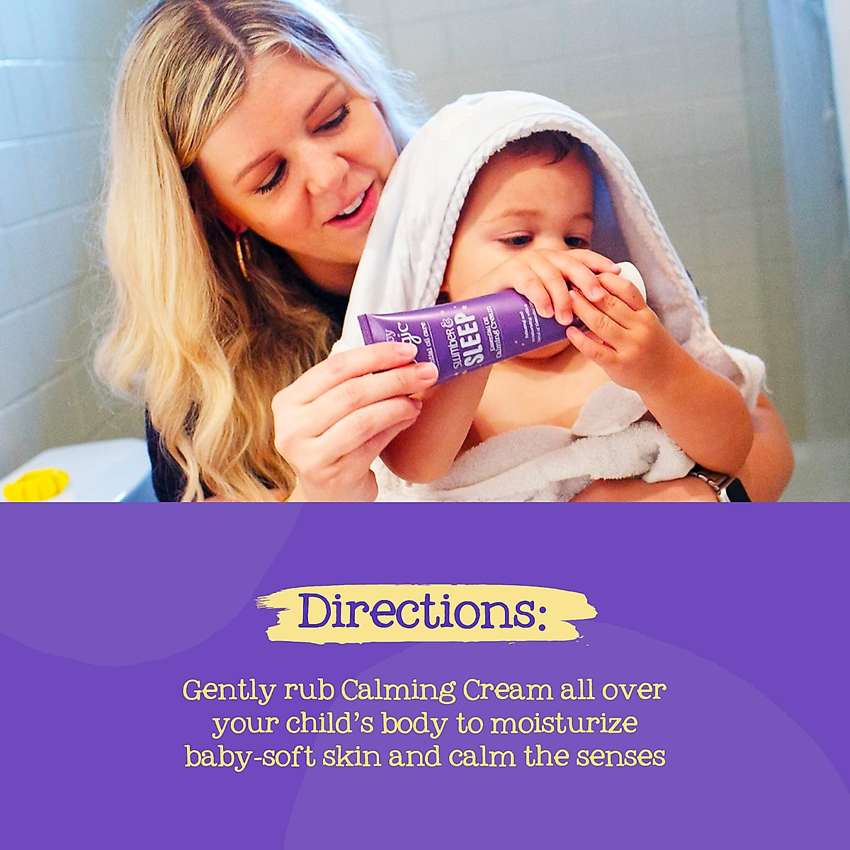 Oilogic Baby Lotion - Slumber & Sleep Calming Cream for Babies & Toddlers - Relaxing & Moisturizing with 100% Pure & Natural Essential Oil Blend - Lavender and Chamomile Oil