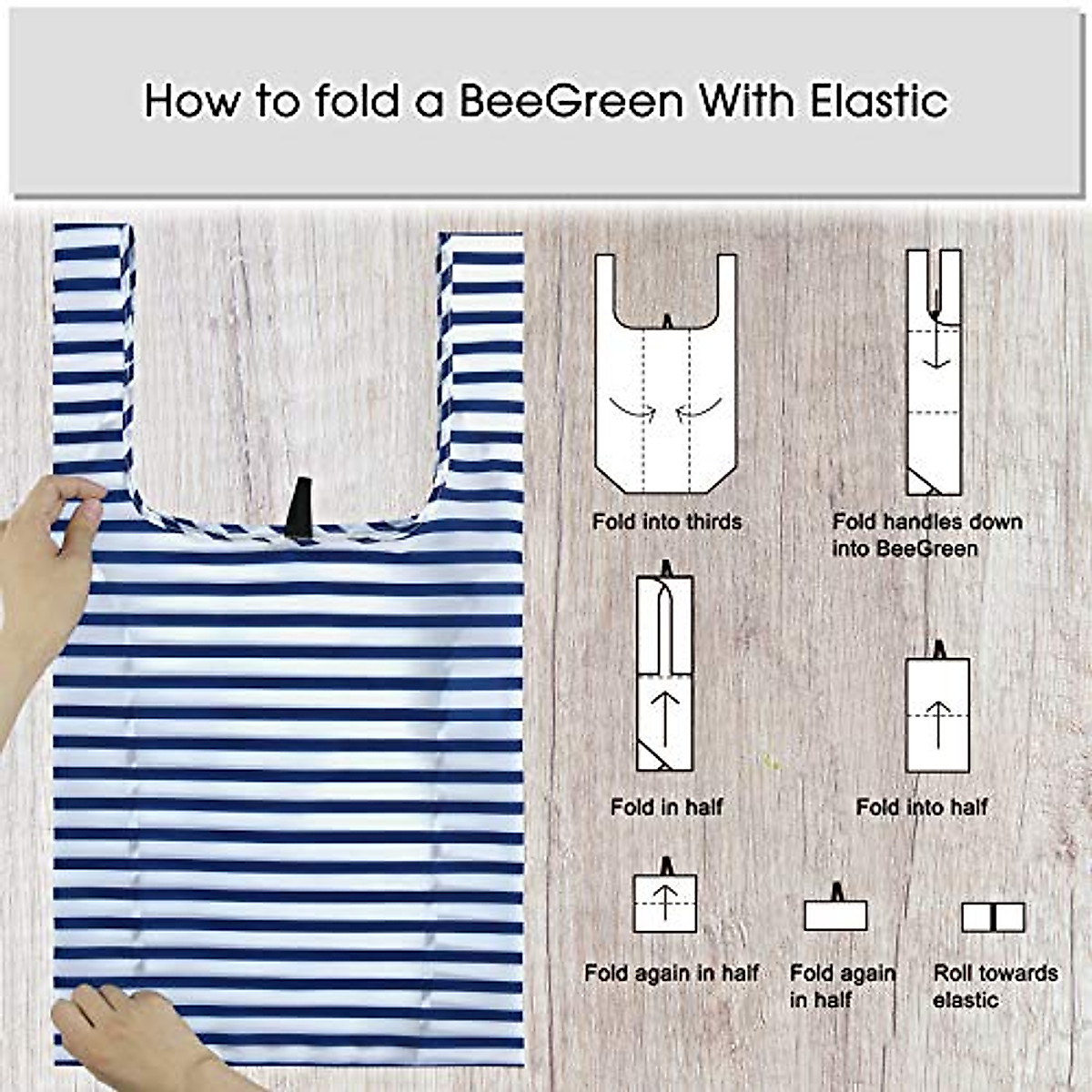 BeeGreen Reusable Grocery Bags Shopping Bags Groceries Totes 12 Pack 50LBS Foldable Fashion Bags w small bag Geometry Large Grocery Bags w handles Bulk Washable Heavy Duty Polyester Fabric Cloth