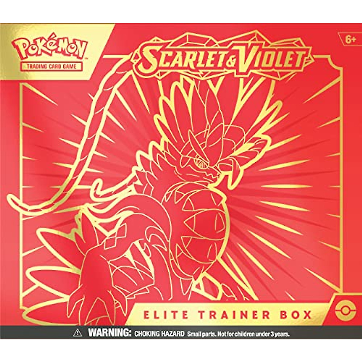 Pokemon TCG: Scarlet and Violet Elite Trainer Box - Koraidon Red (1 Full Art Promo Card, 9 Boosters and Premium Accessories)