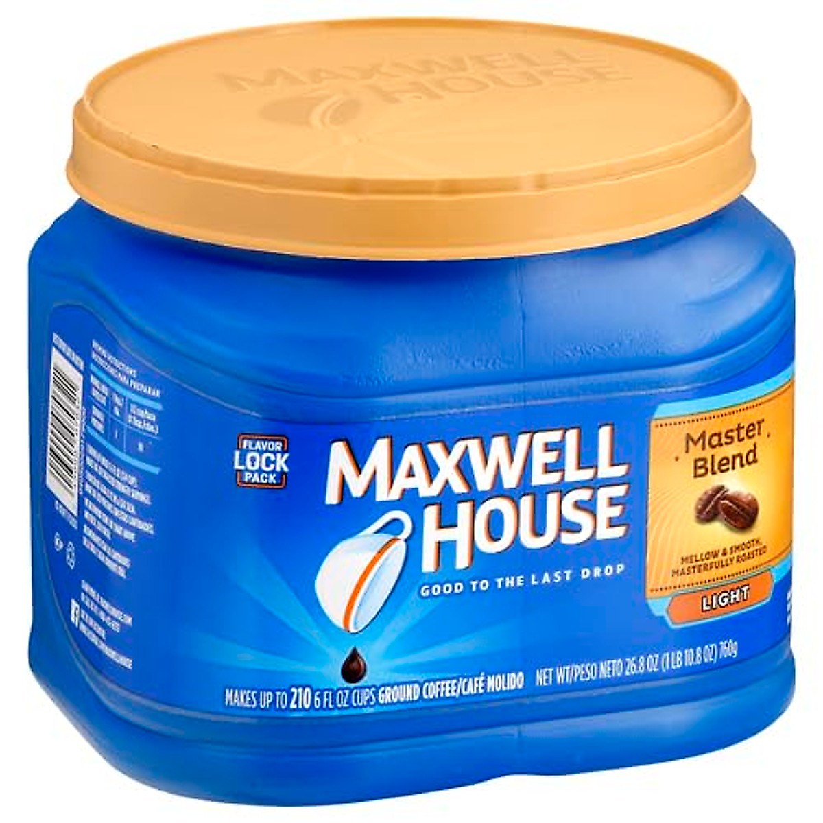 Maxwell House Master Blend Light Roast Ground Coffee (26.8 oz Canister)