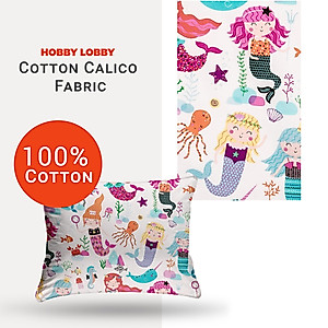 Novelty-Print-Fabric (Mermaids Under-The-sea, 1 Yard)