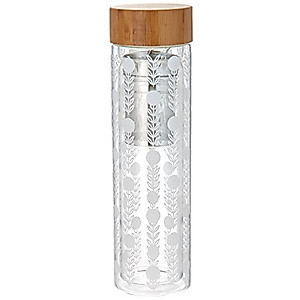 Pinky Up 7721 Blair Garden Party Glass Travel Infuser Mug Up