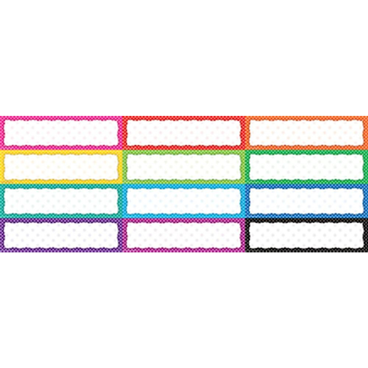 Teacher Created Resources Polka Dot Blank Headliners, Multi Color (4484)