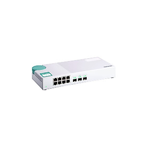 QNAP QSW-308S 10GbE Switch, with 3-Port 10G SFP+ and 8-Port Gigabit Unmanaged Switch
