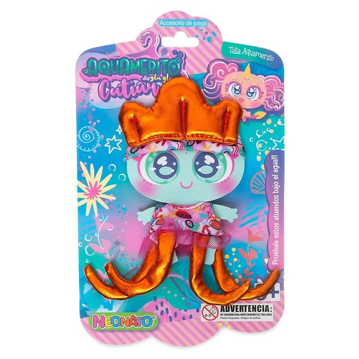 Nerlie Neonate Aquanerlie Aquamerito Clothing Wear - Shiny Orange Deep Sea Queen Tentacled Dress and Crown Headband - KSI-Merito Glu Glu by Distroller