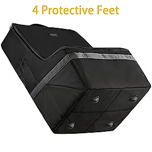 Padded Car Seat Travel Backpack Bag,Durable Large Backpack for Car Seats,Airport Gate Check Bag,Carseat Carrier Bag,Infant Seat Travel Bag with Padded Shoulder Strap,Travel Carseat Cover,Black