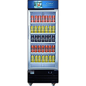Dukers DSM-19R 18.7 cu. ft. Commercial Display Cooler Merchandiser Refrigerator