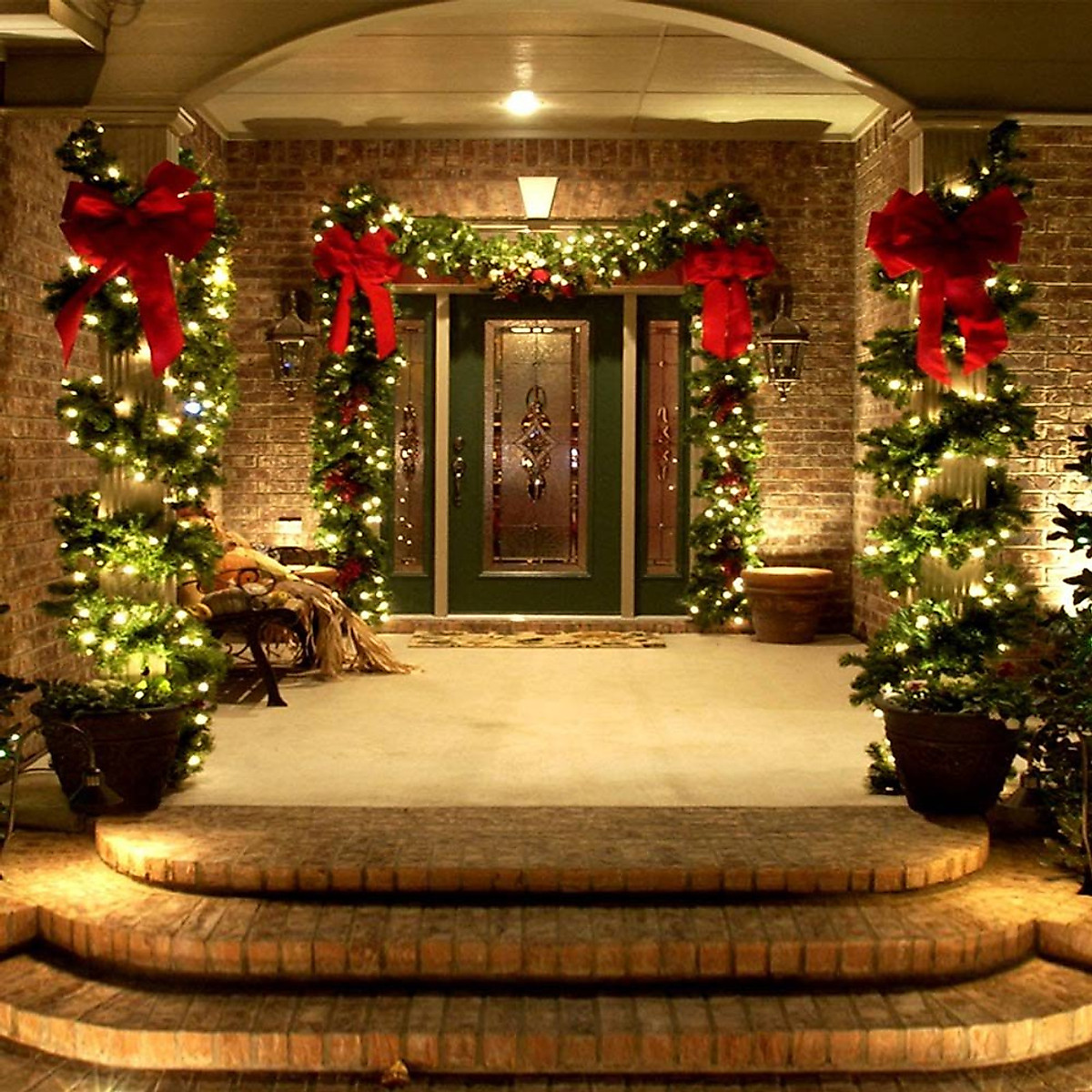 Qedertek 2 Pack Solar Lights Outdoor, 72ft 200 LED Solar String Lights 8 Modes Solar Lights Waterproof Decorative Lights String for Home, Patio, Lawn, Garden, Wedding, Party Decorations(Warm White)