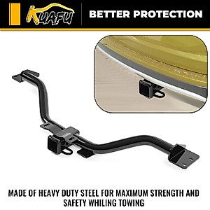 KUAFU Class 3 2'' Trailer Hitch Compatible with 2008-2017 Buick Enclave 2009-2017 Chevrolet Traverse 2007-2017 GMC Acadia Limited 2007-2009 Saturn Outlook Replacement for 44569 51083 13424 75528