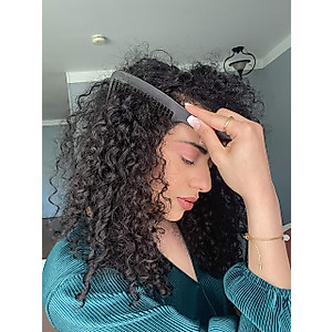 Chicago Comb Model 8 Carbon Fiber, Made in USA, Anti-static, Detangling & Shower comb, adds Lift & Volume, 8.5 inches (21.5 cm) long