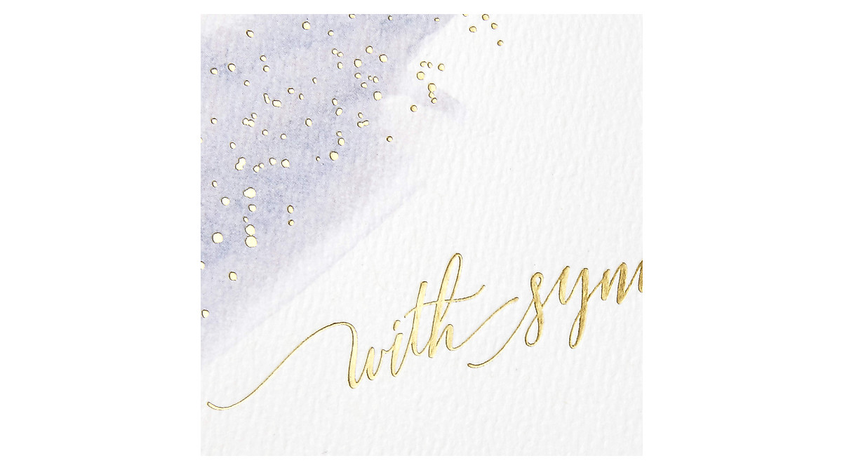 Hallmark Signature Sympathy Card: Many Thoughts & Prayers