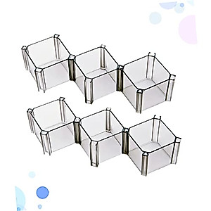 Zerodeko Desk Drawer 12 Pcs Plastic Organizer Box Underwears Storage Box Desk Storage Holder Desk Storage Box Storage Container Bra Sock Travel Grey Partition Socks Storage Container