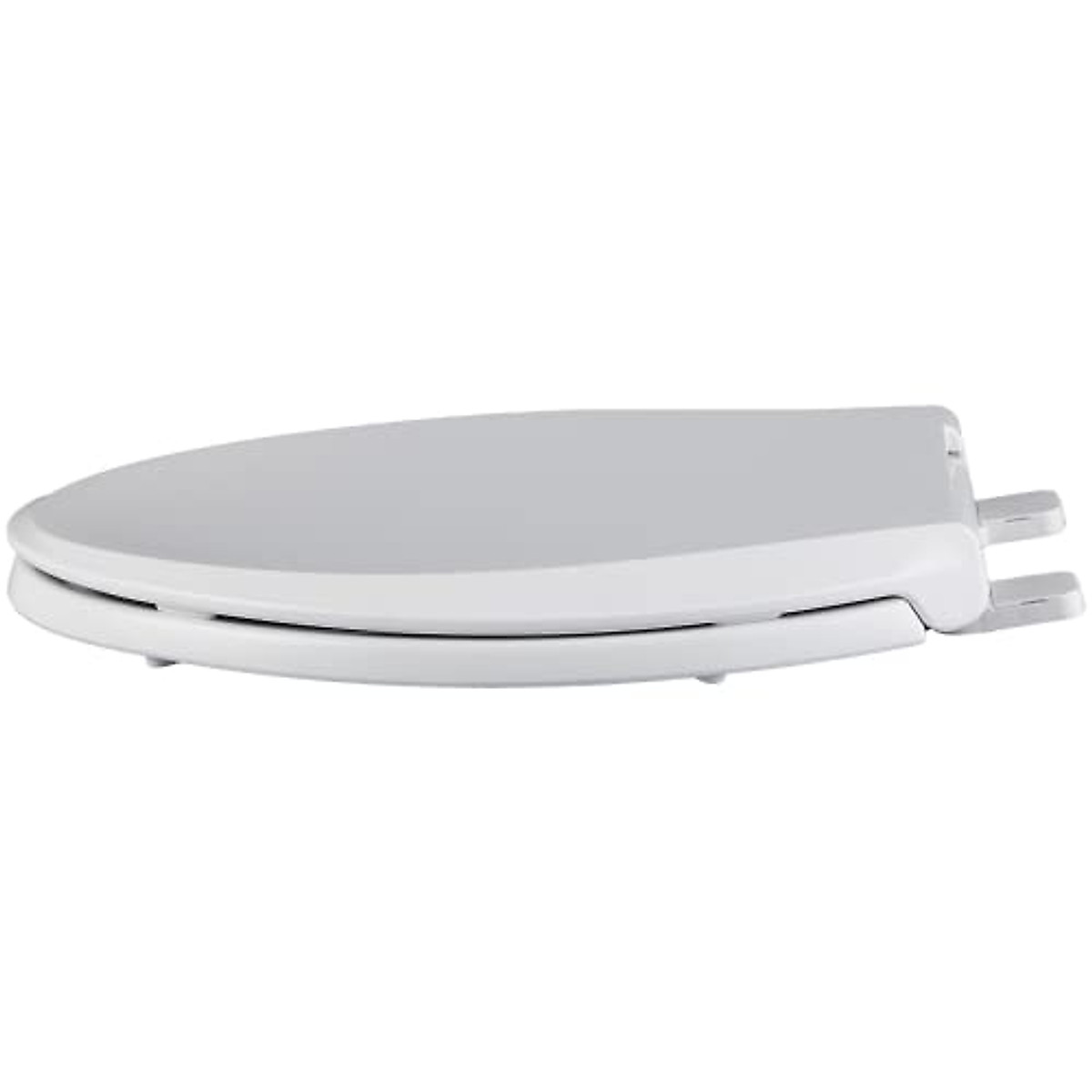 Geiweet elongated Toilet Seat with Cover,Quiet and slowly close,Easy to install and disassemble,Easy to clean,Durable plastic,Standard extended toilet,White