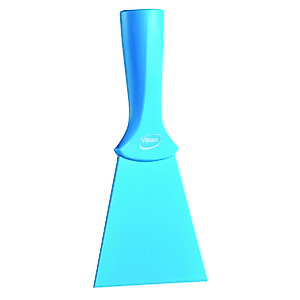 Vikan 40123 4" Handle Mounted Nylon Scraper, Blue