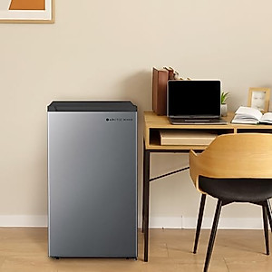 Arctic Wind 2AW1SLF44A 4.4-Cu. Ft Energy Star Compact Refrigerator with Freezer Compartment in Silver