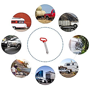 7/8"X4.6"Heavy Duty Trailer Tow Hitch Pin,Hitch Pin Offering Strong Load Carrying Capacity and Impact Resistance,Rust Resistant