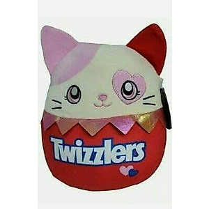 Squishmallows Official Kellytoy Valentines Squad Squishy Soft Plush Toy Animal (10 Inch, Karina Cat (Candy Scented))