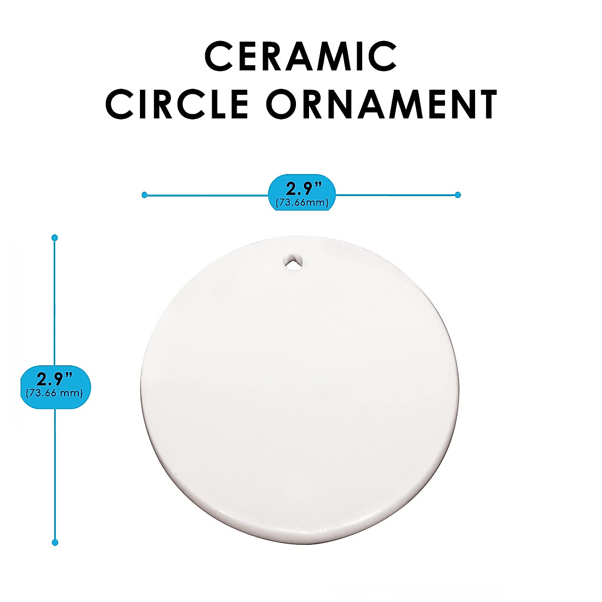 Personalized Name Soild Black German Shepherd Gifts 2024 Christmas Tree Ornaments Circle Ceramic