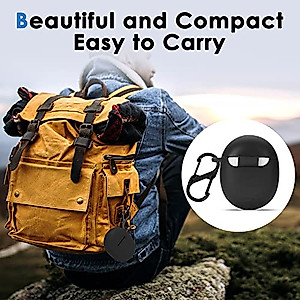 LDSXAY Compatible with Google Pixel Buds Pro 2022 Case Cover, Soft Silicone Shockproof Protective Case Skin with Carabiner for Google Pixel Pro Case, Front LED Visible (Black)