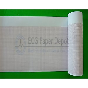 Mortara Compatible 29500 Medical Cardiology Recording Charts, 12 Rolls Per Case, Size 210mm x 70', Grid Color Red