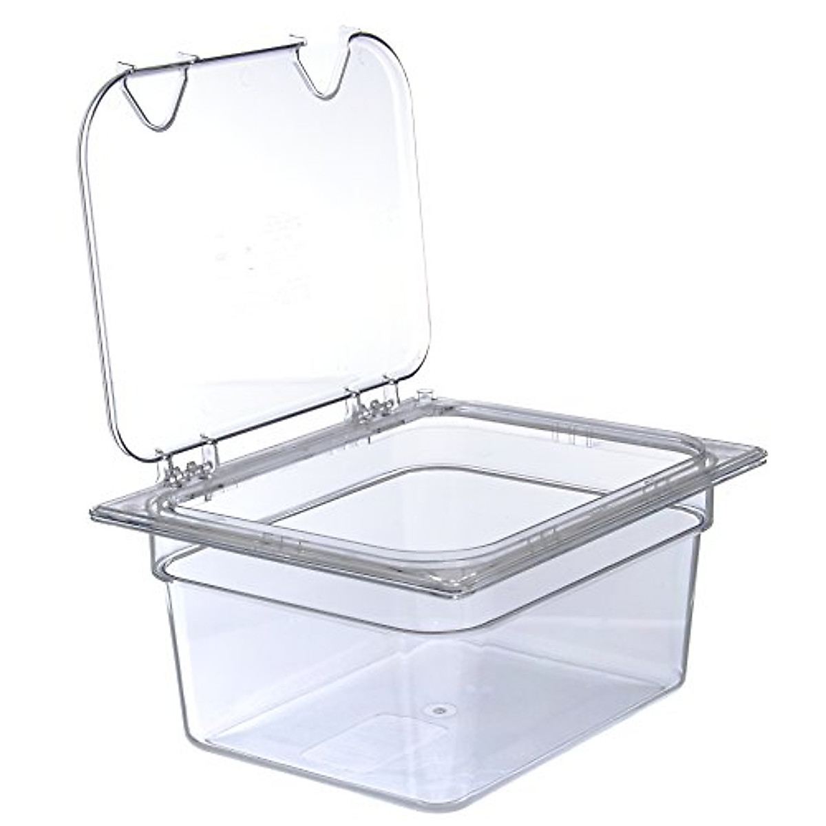 Carlisle FoodService Products Storplus 1/2-Size Food Pan for Catering, Buffets, and Restaurants, Polycarbonate 6 Inches Deep, Clear