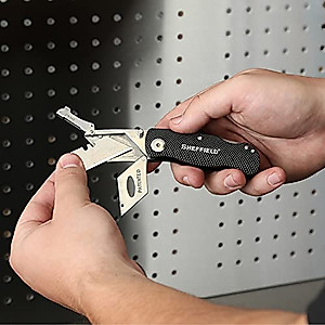 Sheffield 12613 Ultimate Lock Back Utility Knife, Folding, Box Cutter Knife, Carpet Knife, Drywall Cutter, and More, Quick-Change Blade, Back Lock Design, Black