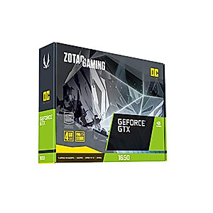 ZOTAC GAMING GeForce GTX 1650 OC 4GB GDDR6 128-bit Gaming Graphics Card, Super Compact, ZT-T16520F-10L