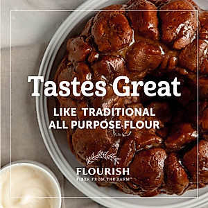 Flourish Fiber from the Farm - High Fiber/Low Carb, Unbleached All Purpose Flour, 2 lbs
