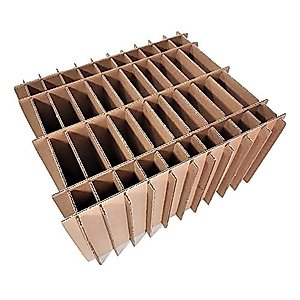 Tek Source Solutions Universal Motherboard Shipping & Storage Box Kit – Slotted Moving Boxes with Trays, Protective Corrugated Cardboard Packing Boxes, Foam Shock Protection Shell, Pack of 1