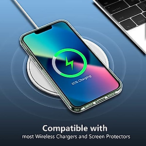 SPIDERCASE for iPhone 13 Mini Case, [10 FT Military Grade Drop Protection] [Crystal Clear] [2+Tempered Glass Screen Protector] [Not Yellowing] Shockproof Slim Thin Case, Clear