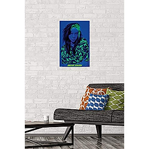 Trends International Billie Eilish - Blue Wall Poster, 14.725" x 22.375", Premium Unframed Version