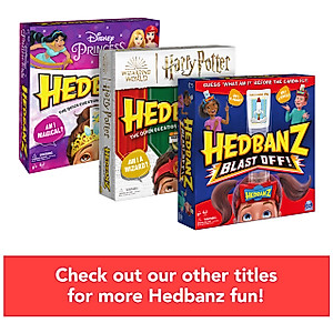 HedBanz Disney, Guessing Game Featuring Disney Characters, for Kids & Adults, Ages 7 & Up (Edition May Vary)