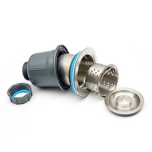 STARSTAR Workstation Ledge Undermount Single Bowl 304 Stainless Steel Kitchen Sink, With Grid, Cutting Board, Strainer with Basket (13 x 15)