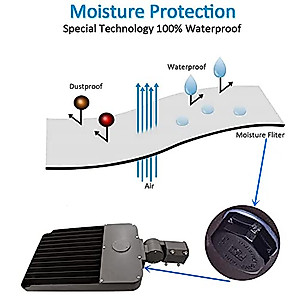 WHLED 200W Outdoor LED Parking Lot Light with Slip Fitter, 5000K Daylight 28000LM 750W HPSHID Equiv,[Dusk to Dawn Photocell&Shorting Cap Included] ETL Commercial Lighting Fixture Bronze