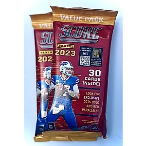2023 (2) Panini Score Football Card Cello Value Packs (2)- 60 Cards Total of This Incredible Rookie Class!!!